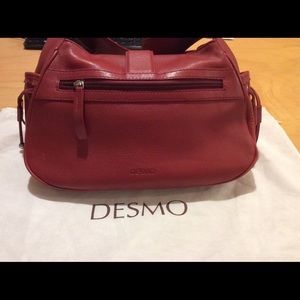 DESMO | Bags | Desmo Ruby Red Shoulder Bag In Italian Leather | Poshmark